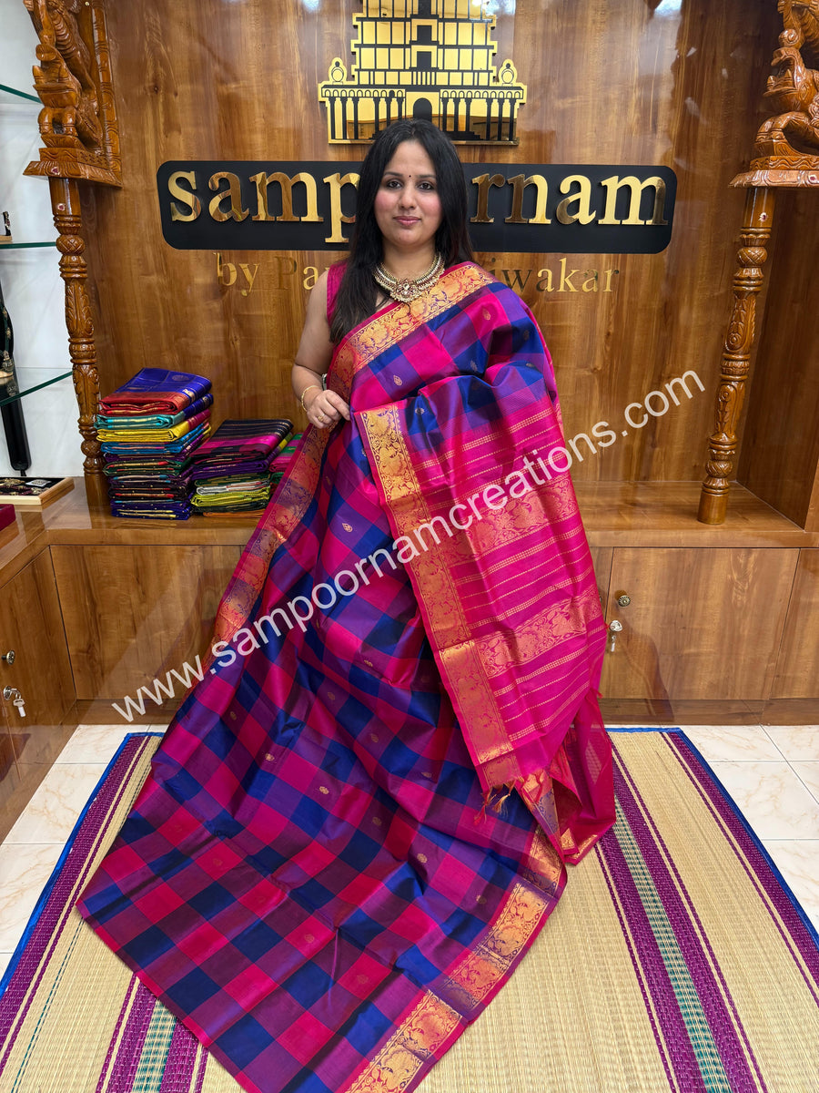 Pallum Pazham Kattam Silk Cotton – Sampoornam Creations