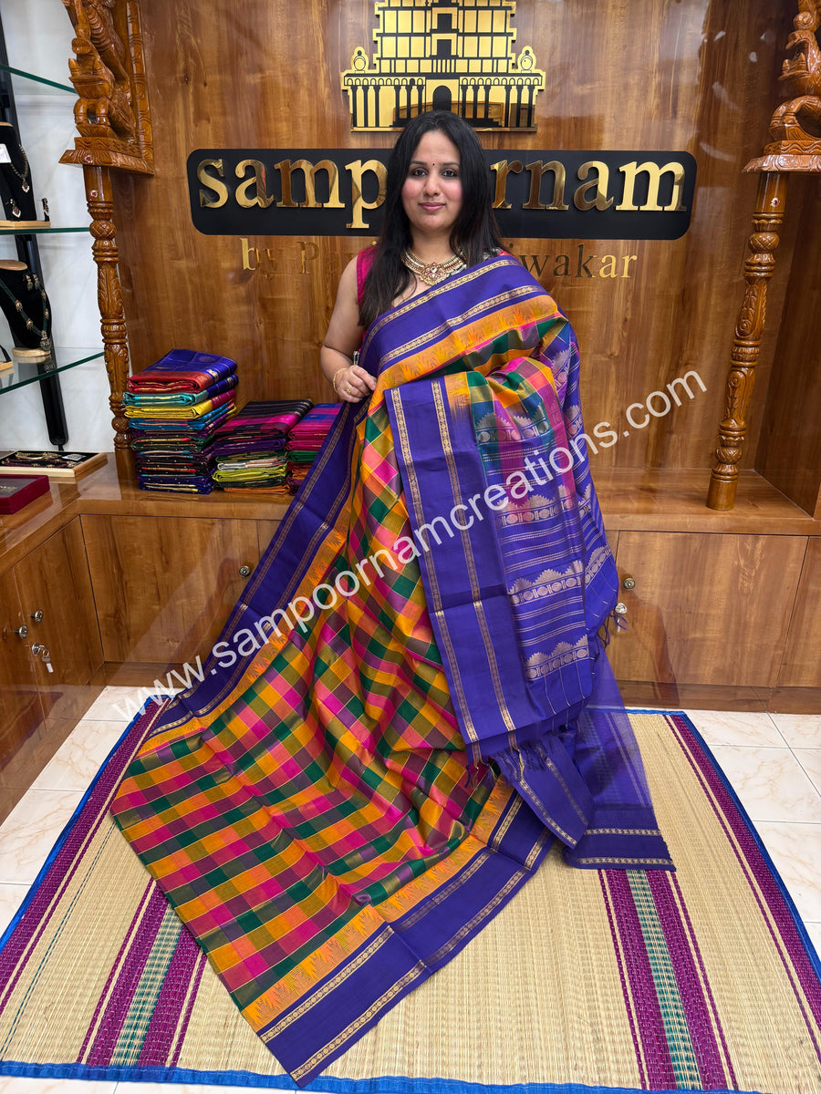 Pallum Pazham Kattam Silk Cotton – Sampoornam Creations